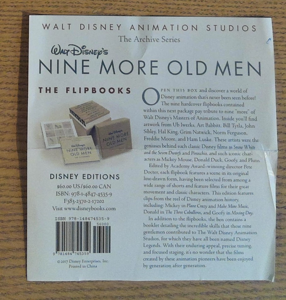 Walt Disney Animation Studios The Archive Series Walt Disney's Nine More Old Men (The Archive ...